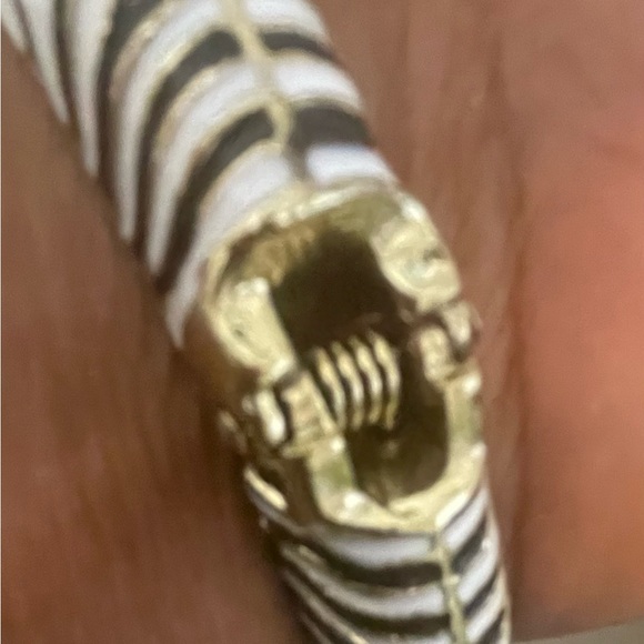 Jewelry | This Vintage Exquisite Timeless Wonder Zebra Skin Bangle With ...